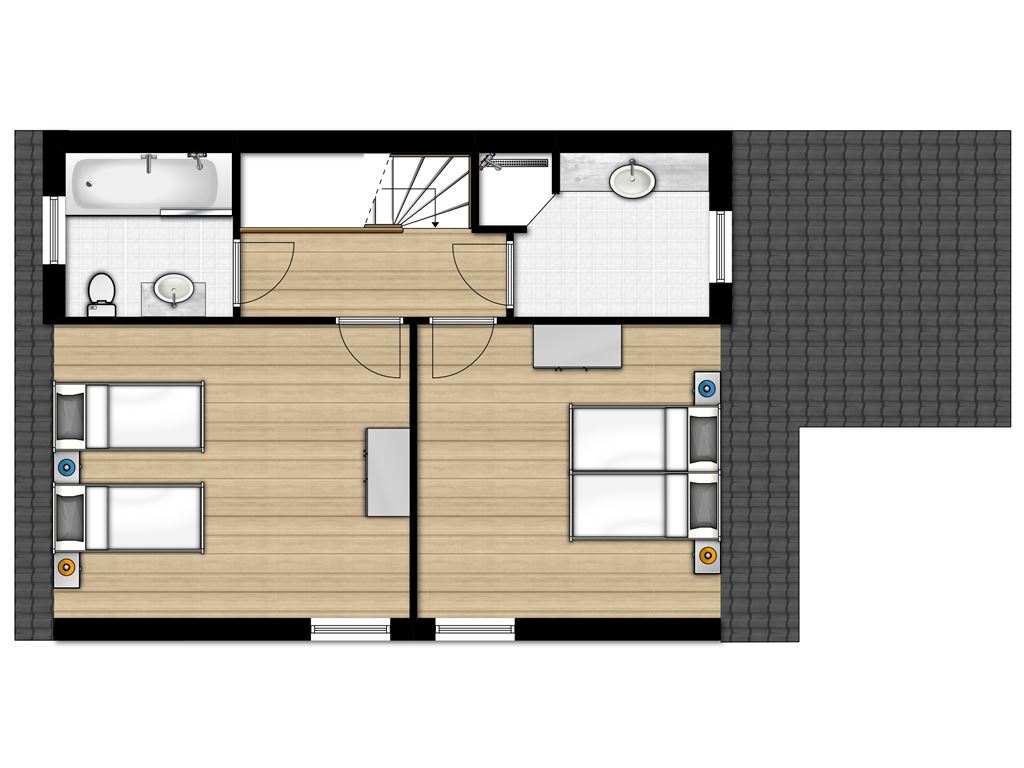 GC4 Comfort bungalow GC4C on Roompot Ferienresort Cochem