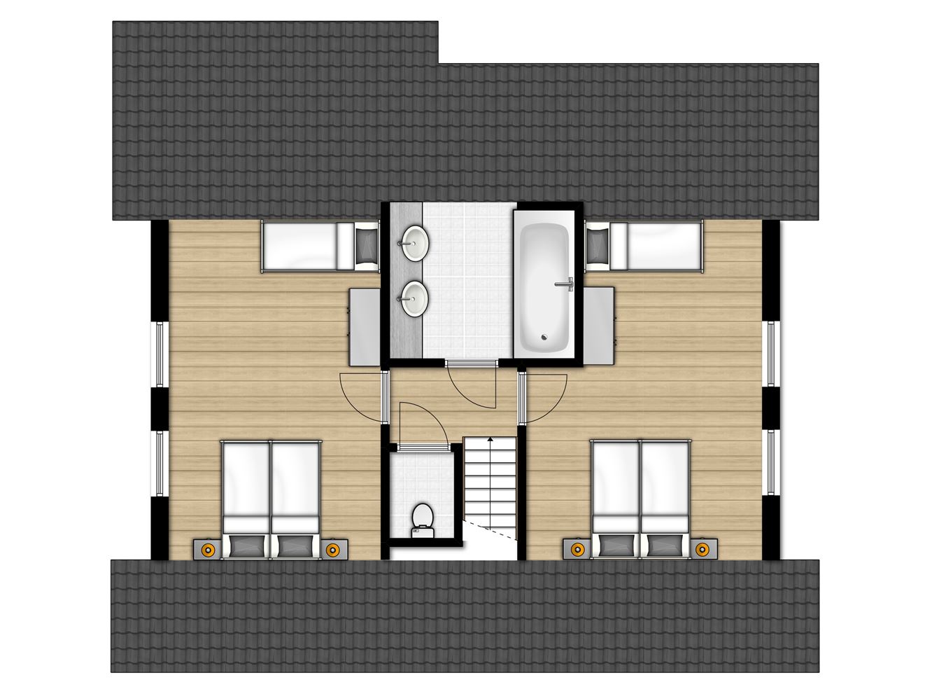 GC6+2 Comfort bungalow gc8c on Roompot Ferienresort Cochem