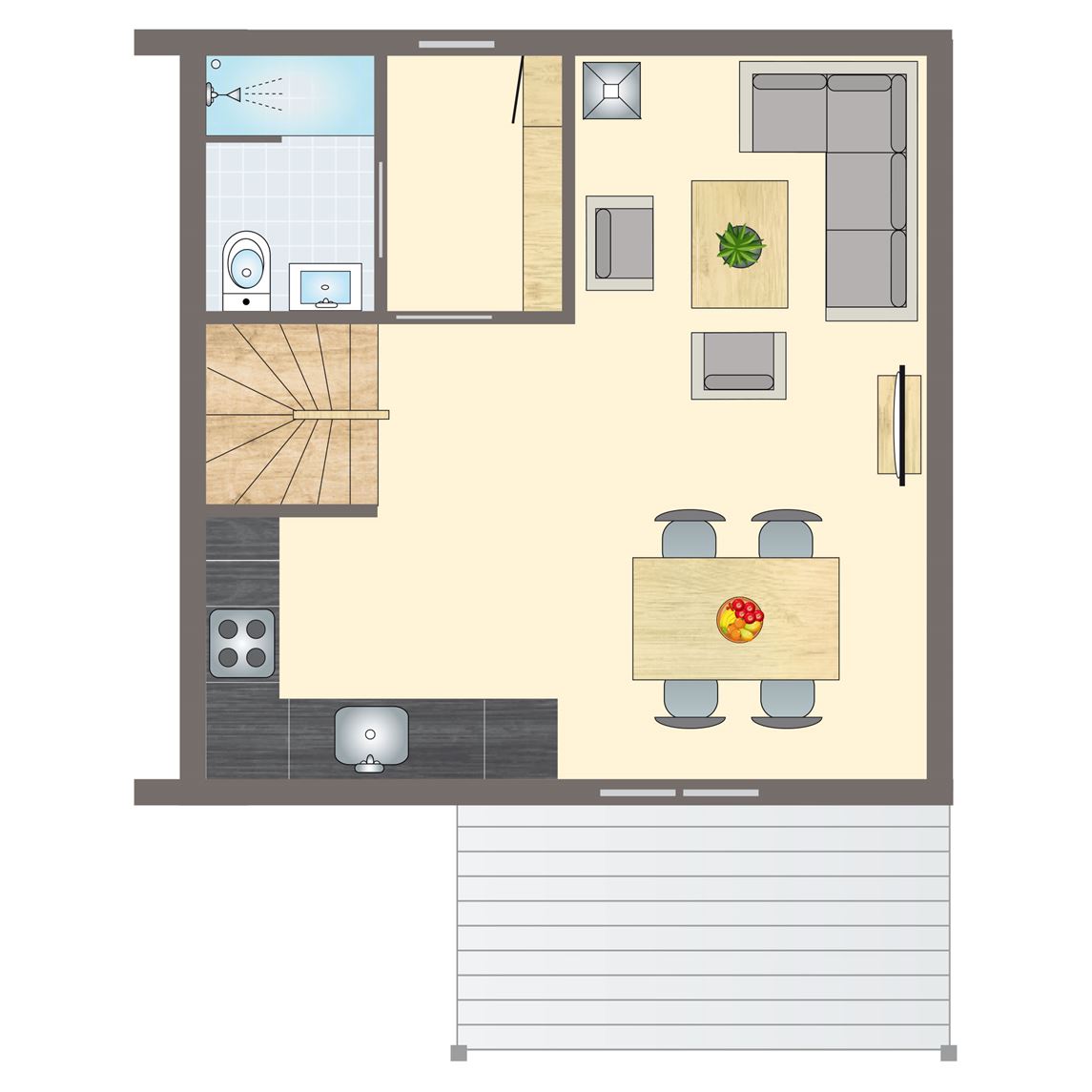 4-person bungalow - Comfort 4C5 on Beach park Ebeltoft
