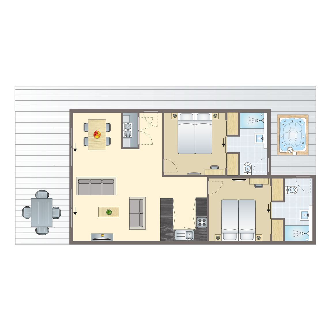 4-person lodge - Dream View 4C10 on Laceby Manor Resort & Spa